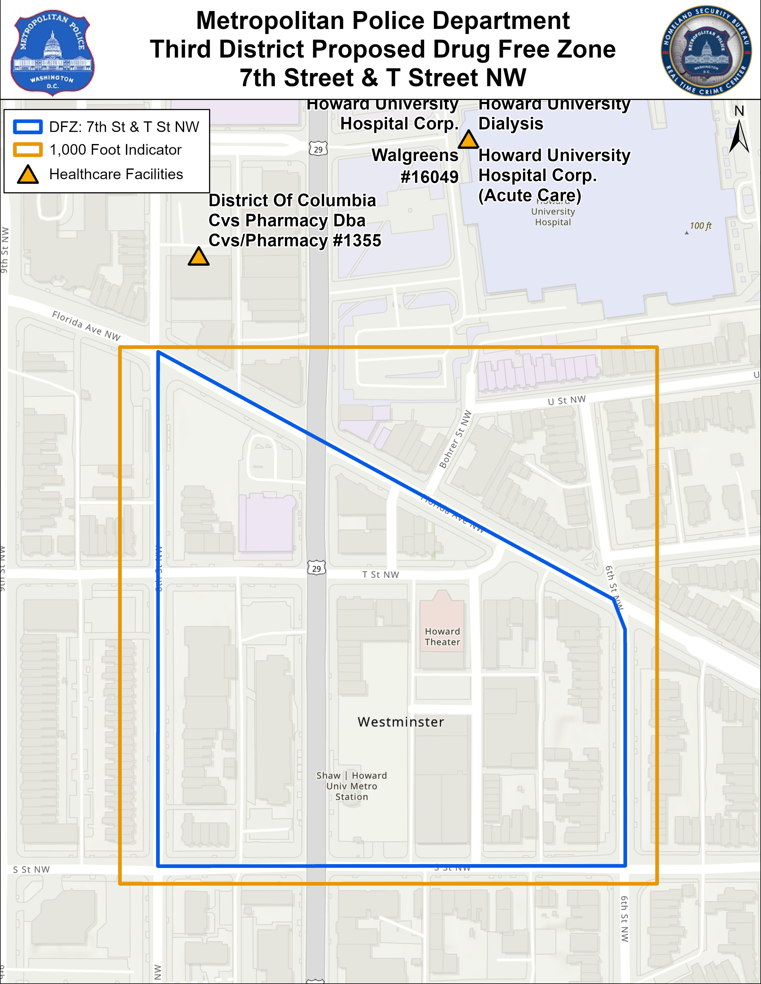 Designated Drug Free Zones | mpdc